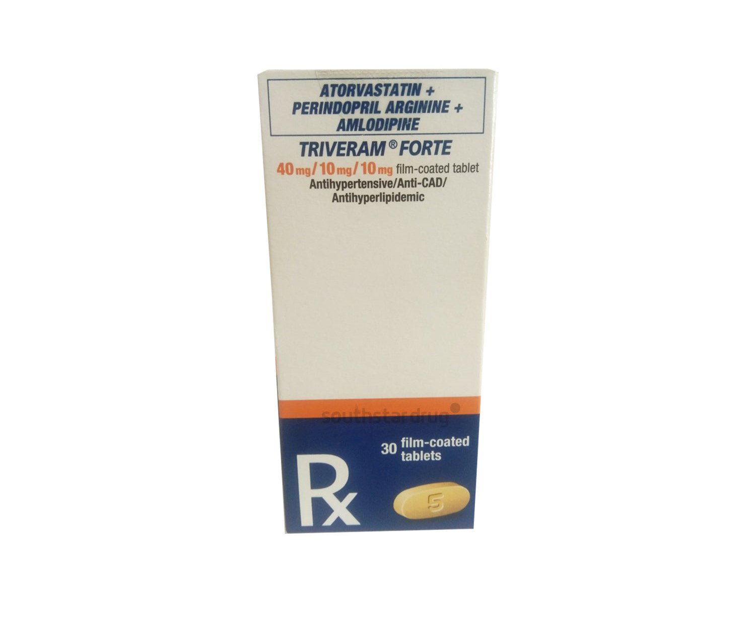 TRIVERAM FORTE Atorvastatin / Perindopril / Amlodipine 40mg / 10mg ...