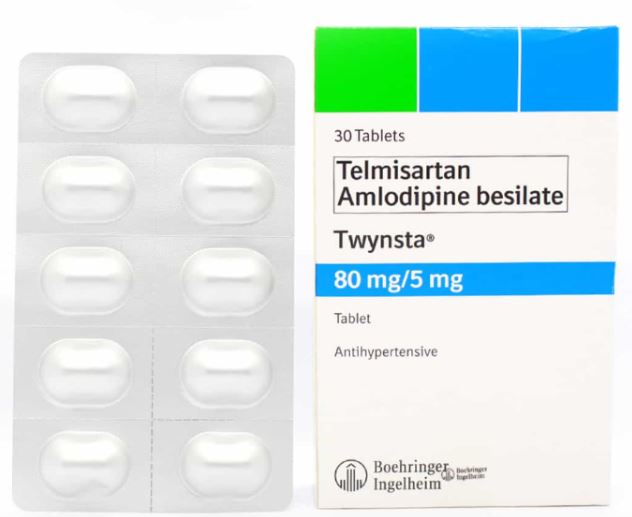 TWYNSTA Telmisartan / Amlodipine 80mg / 10mg - 1 Tablet price in the ...