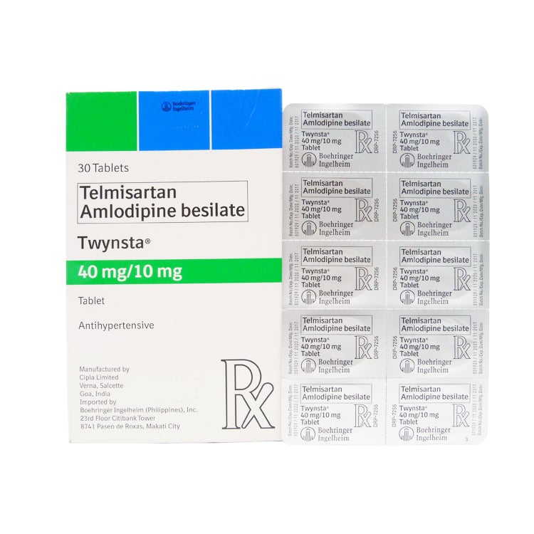 TWYNSTA Telmisartan / Amlodipine 40mg / 10mg Tablet 1's price in the ...