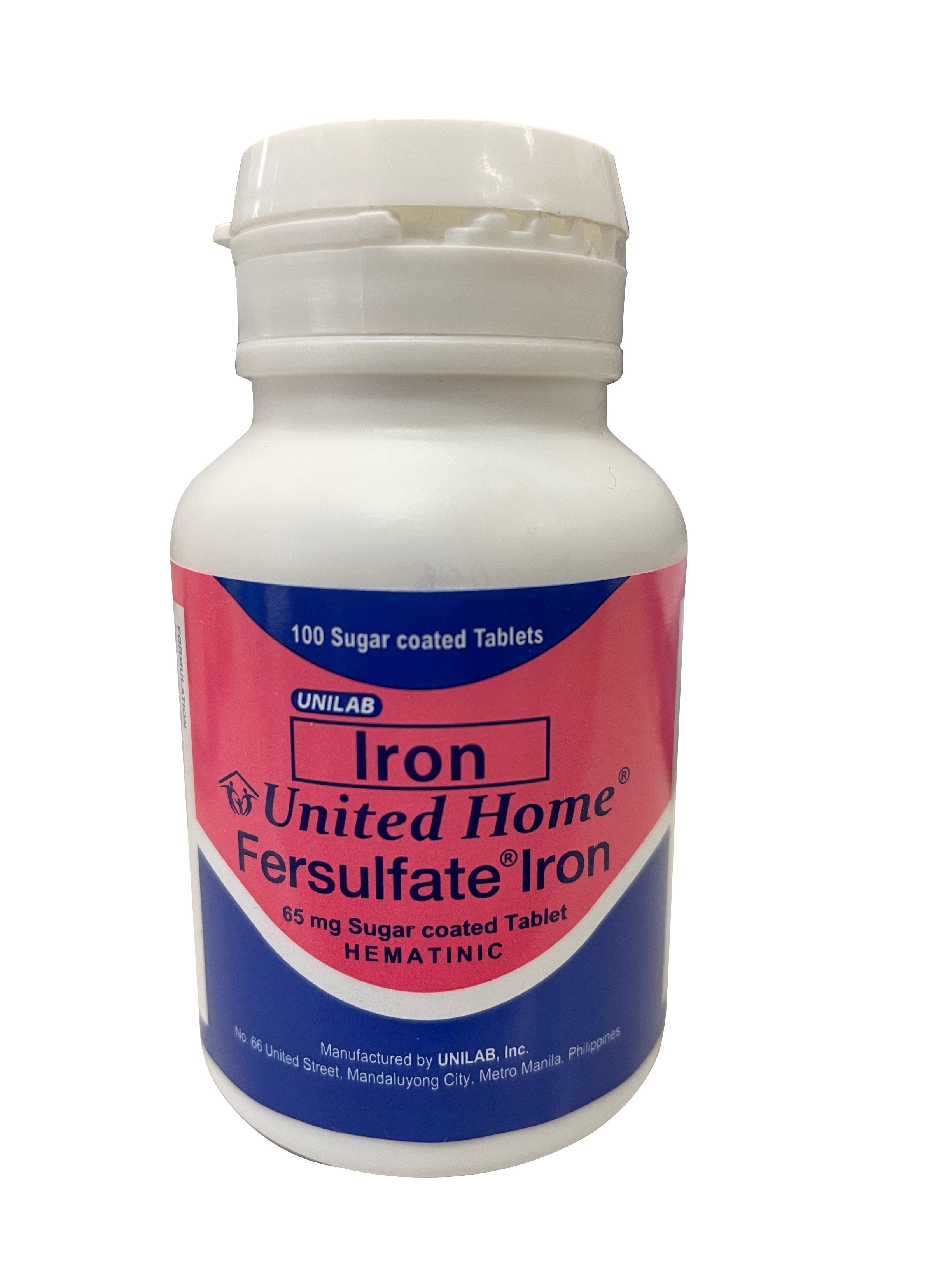 UNITED HOME FERSULFATE IRON Iron 65mg Tablet 1's price in the ...