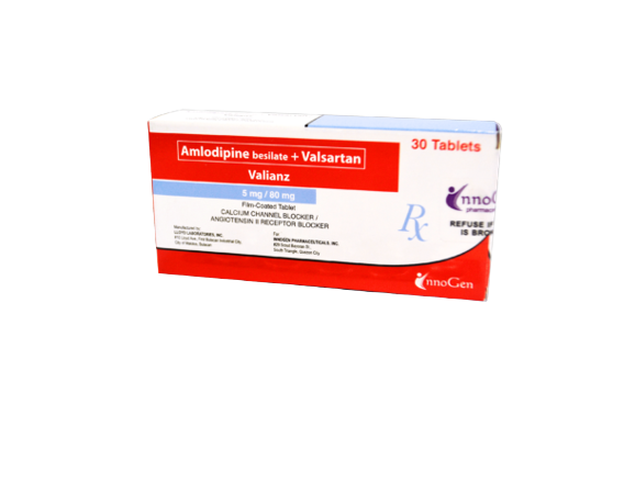 VALIANZ Amlodipine Besilate / Valsartan 5mg / 80mg Film-Coated Tablet 1 ...