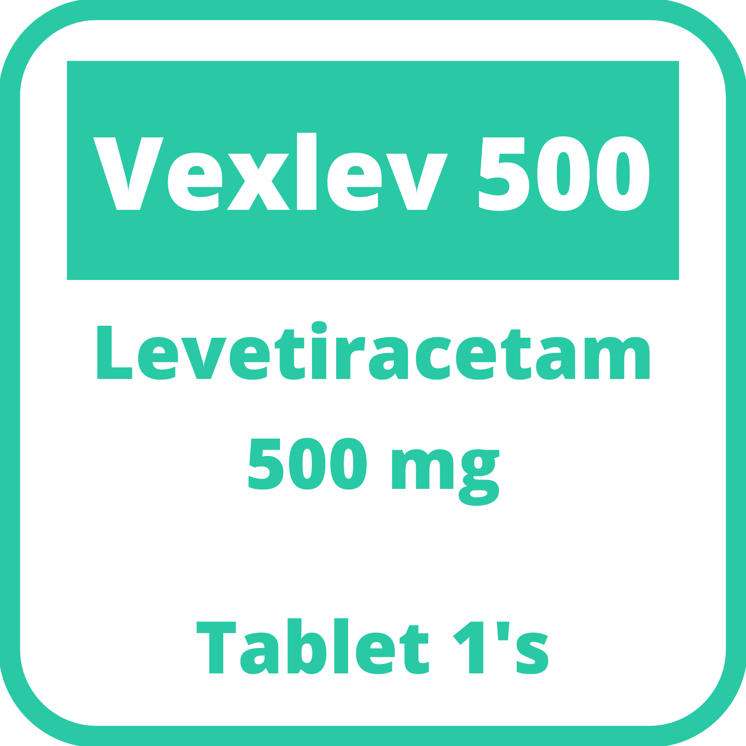 VEXLEV 500 Levetiracetam 500mg Film-Coated Tablet 1's price in the ...