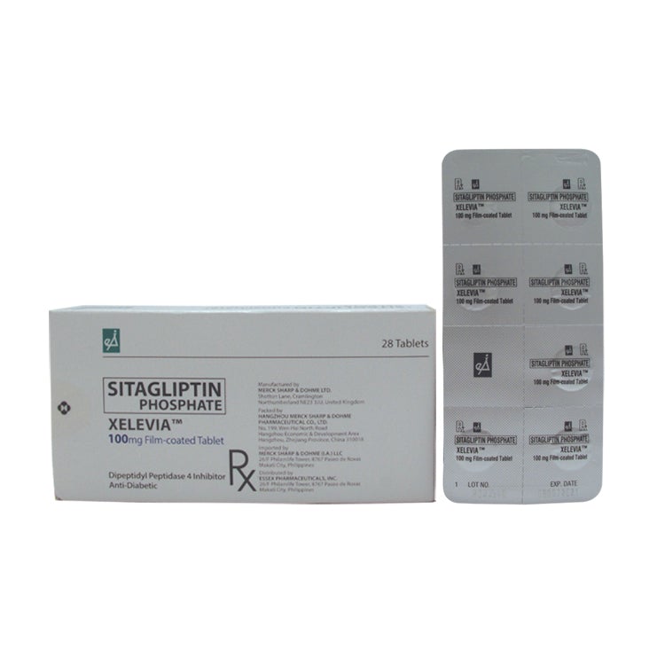 XELEVIA Sitagliptin Phosphate 100mg Film-Coated Tablet 1's price in the ...
