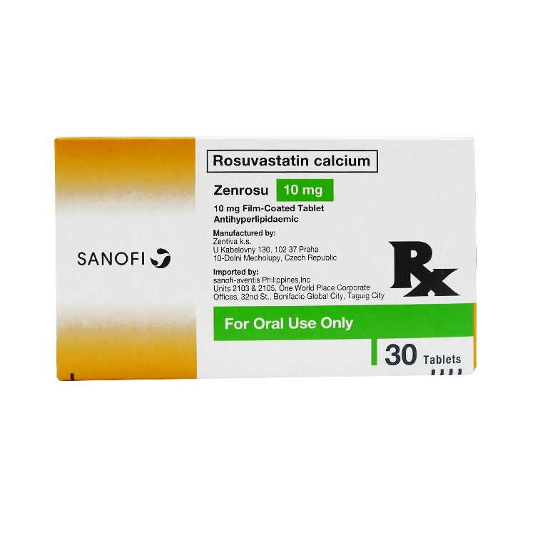 ZENROSU Rosuvastatin Calcium 10mg Film-Coated Tablet 1's price in the ...