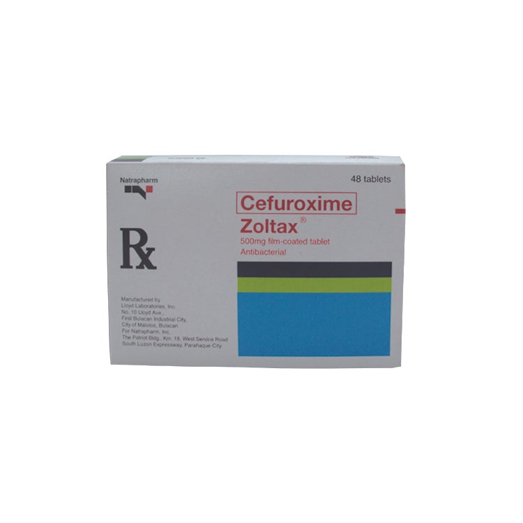 ZOLTAX Cefuroxime 500mg Film-Coated Tablet 1's price in the Philippines ...