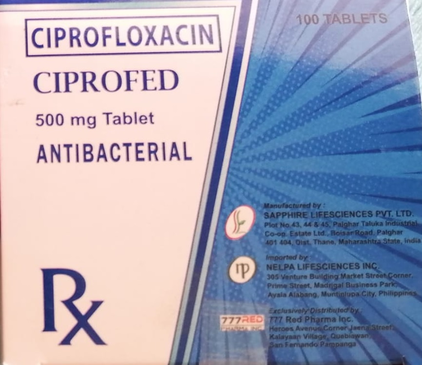 CIPROFED Ciprofloxacin 500mg Tablet 100's price in the Philippines ...