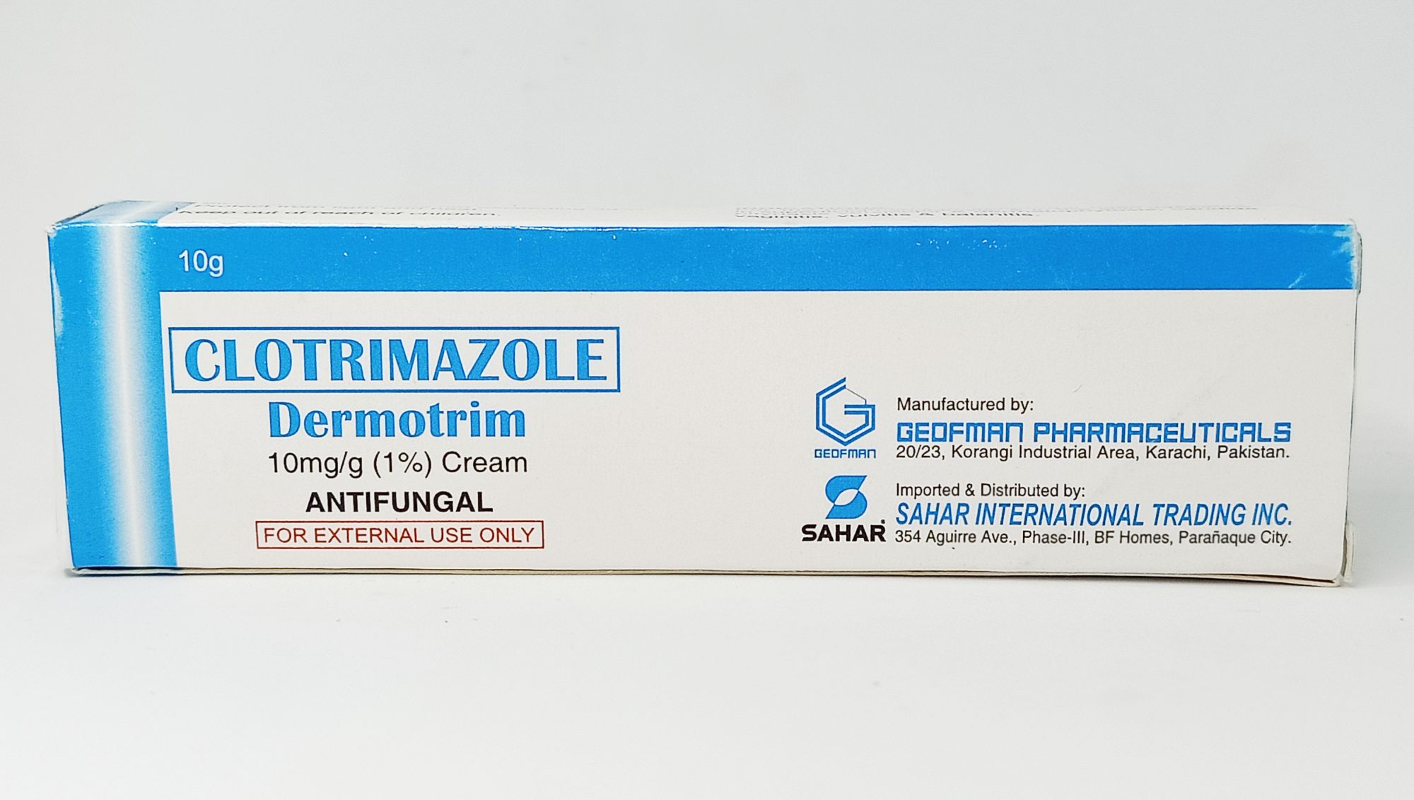 Buy Dermotrim clotrimazole 1% cream 10g online with MedsGo. Price - from