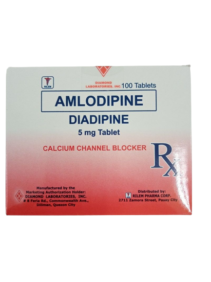 DIADIPINE Amlodipine Besilate 5mg Tablet 30's price in the Philippines ...