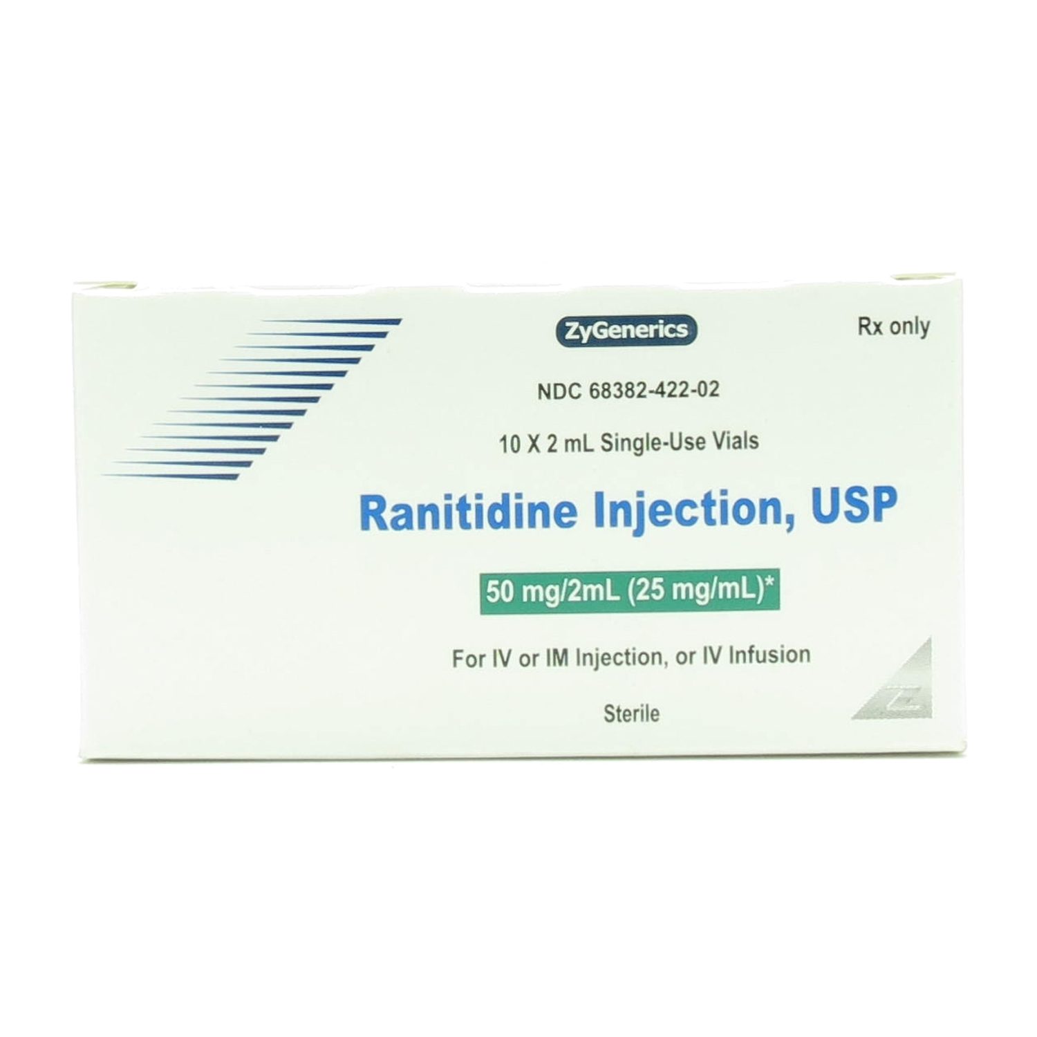 RANITEIN Ranitidine Hydrochloride 25mg / mL Solution for Injection 2mL ...