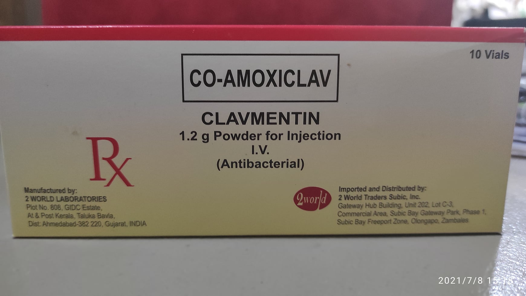 CLAVMENTIN Co-Amoxiclav 1.2g Powder for IV Injection 10's price in the ...
