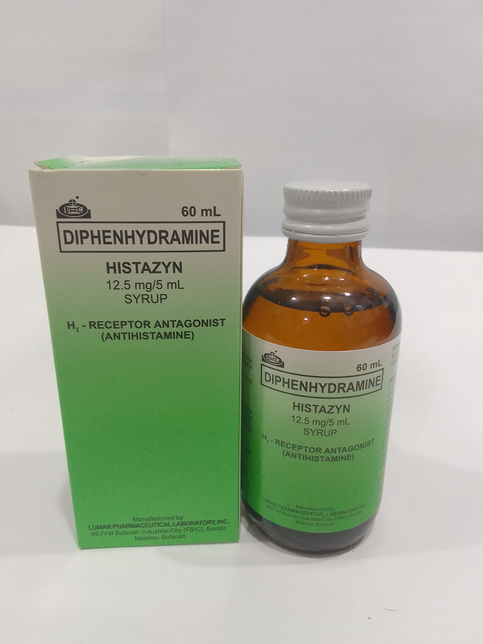HISTAZYN Diphenhydramine Hydrochloride 12.5mg / 5mL Syrup 60mL price in ...