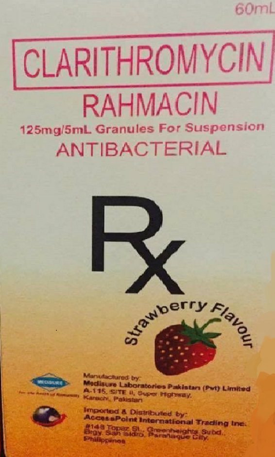 RAHMACIN Clarithromycin 125mg / 5mL Granule for Suspension 60mL ...