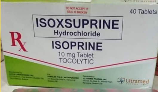 ISOPRINE Isoxsuprine Hydrochloride 10mg Tablet 40's price in the ...