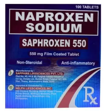 SAPHROXEN Naproxen Sodium 550mg Film-Coated Tablet 100's price in the ...
