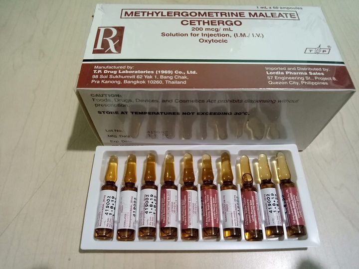 CETHERGO Methylergometrine Maleate 200mcg / mL Solution for IM/IV ...