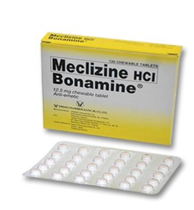 BONAMINE Meclizine Hydrochloride 12.5mg Chewable Tablet 1's price in ...