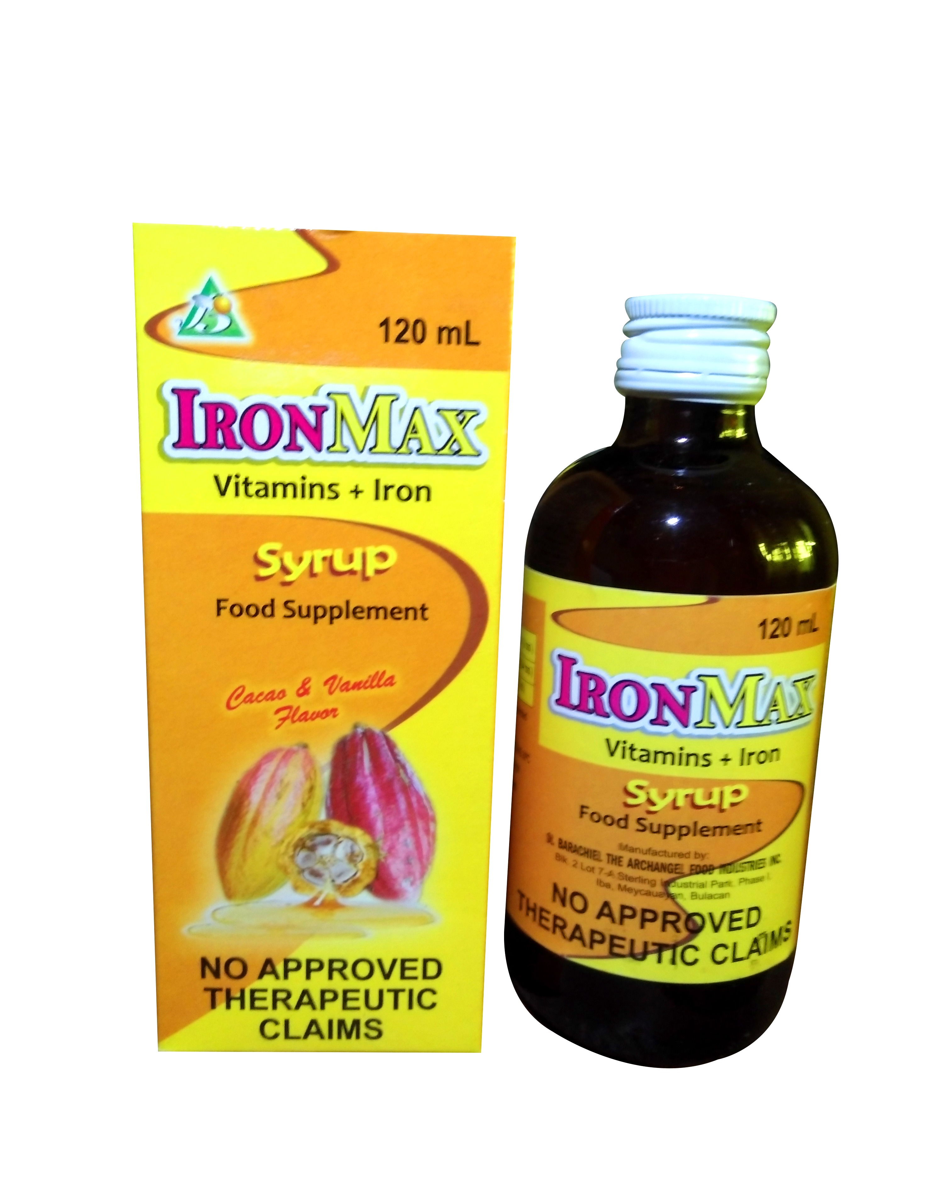 IRONMAX Vitamins / Iron Syrup 120mL Cacao Vanilla price in the ...