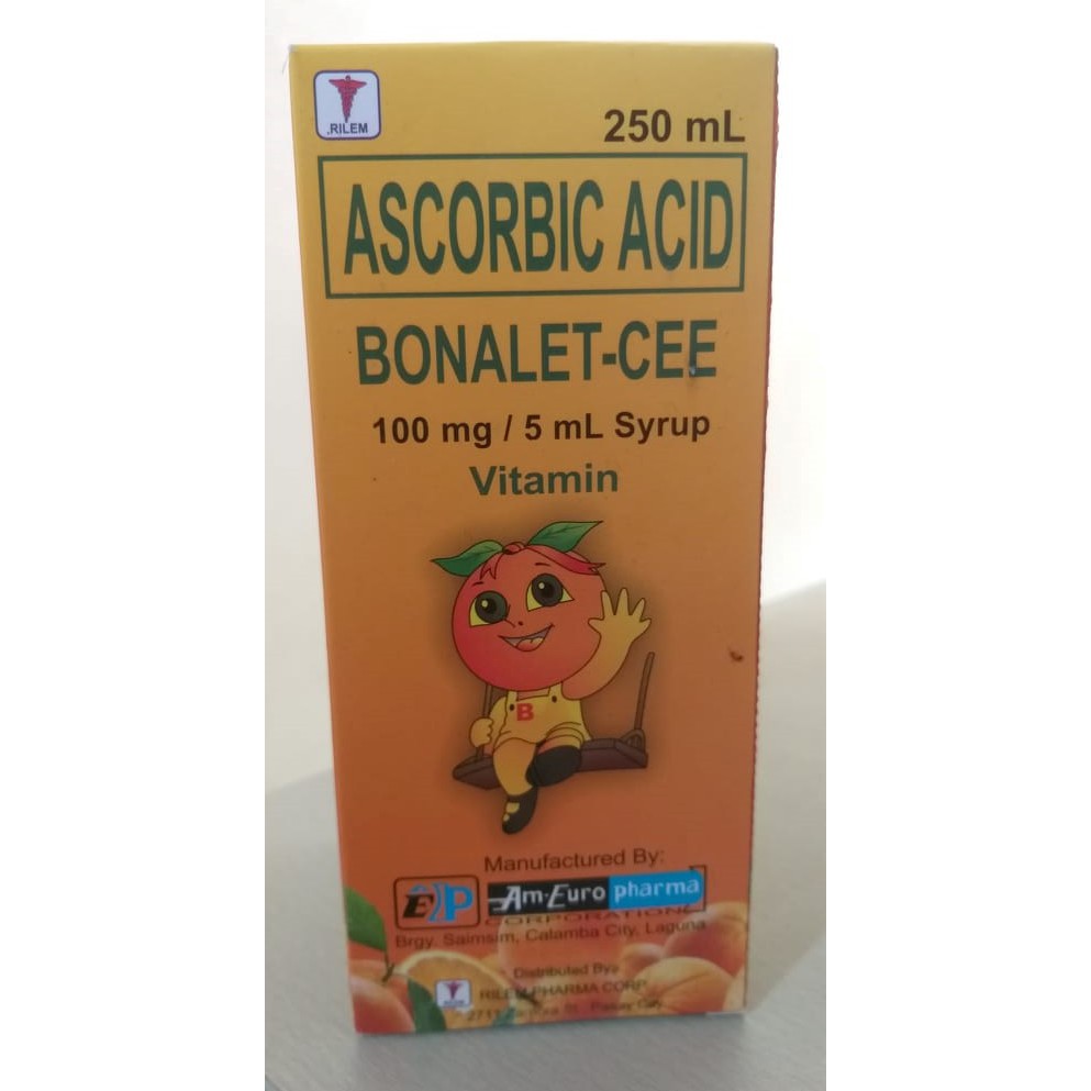 BONALET-CEE Ascorbic Acid 100mg per 5mL Syrup 250mL Orange price in the ...