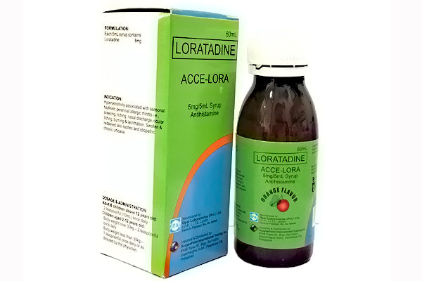 ACCE-LORA Loratadine 5mg / 5mL Syrup 60mL Orange price in the ...