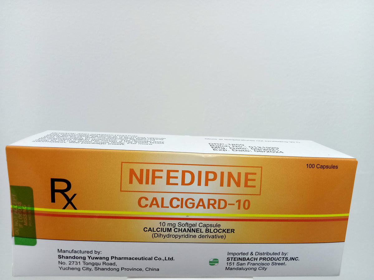 CALCIGARD-10 Nifedipine 10mg SoftGel Capsule 100's price in the ...