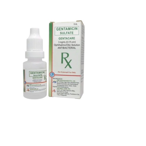 GENTACARE Gentamicin Sulfate 0.3% (3mg / mL) Ophthalmic / Otic Solution 8mL price in the ...