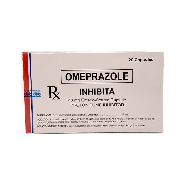 INHIBITA Omeprazole 40mg Enteric-Coated Capsule 20's price in the ...