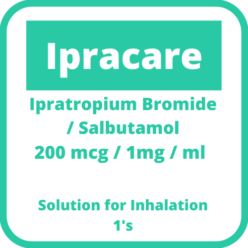 IPRACARE Ipratropium Bromide / Salbutamol Sulfate 200mcg / 1mg per mL ...