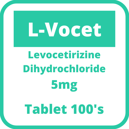 L-VOCET Levocetirizine Dihydrochloride 5mg Film-Coated Tablet 100's ...