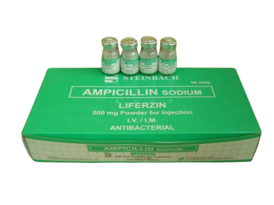 LIFERZIN Ampicillin Sodium 500mg Powder for IM/IV Injection 50's price ...