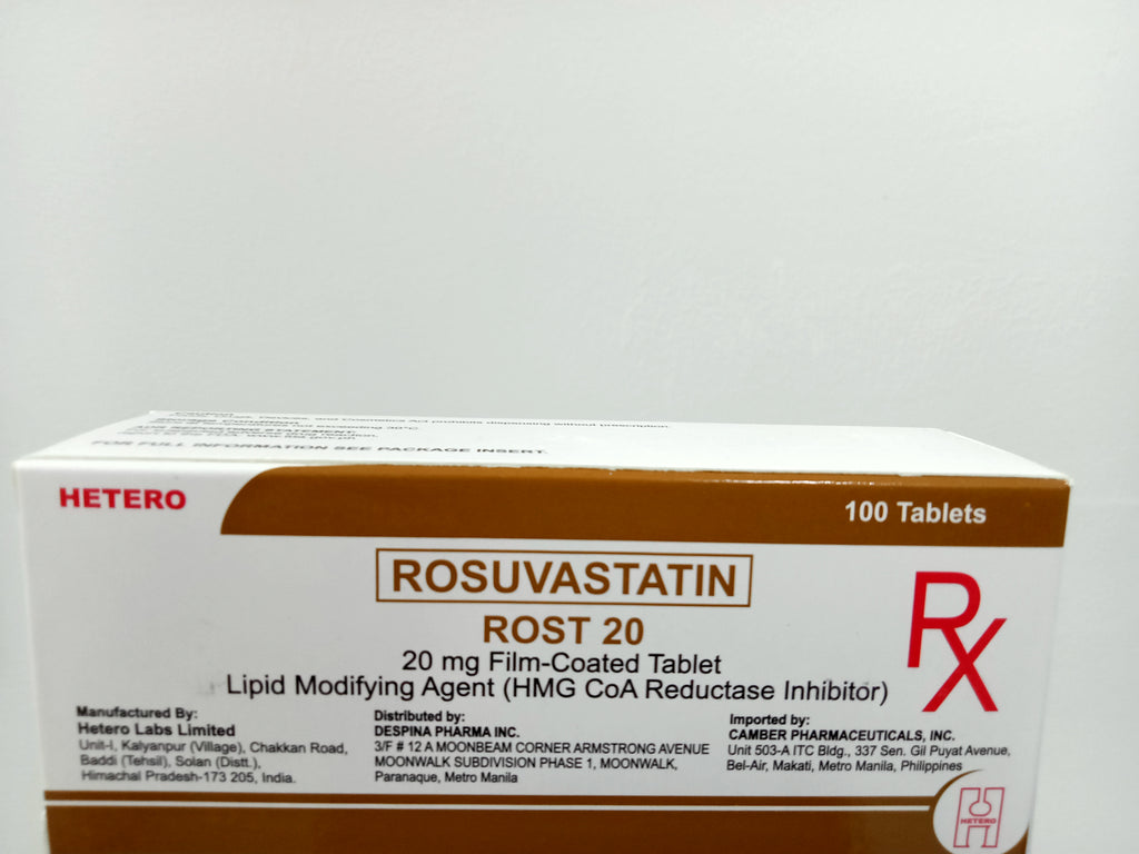ROST 20 Rosuvastatin 20mg Film-Coated Tablet 100's price in the ...