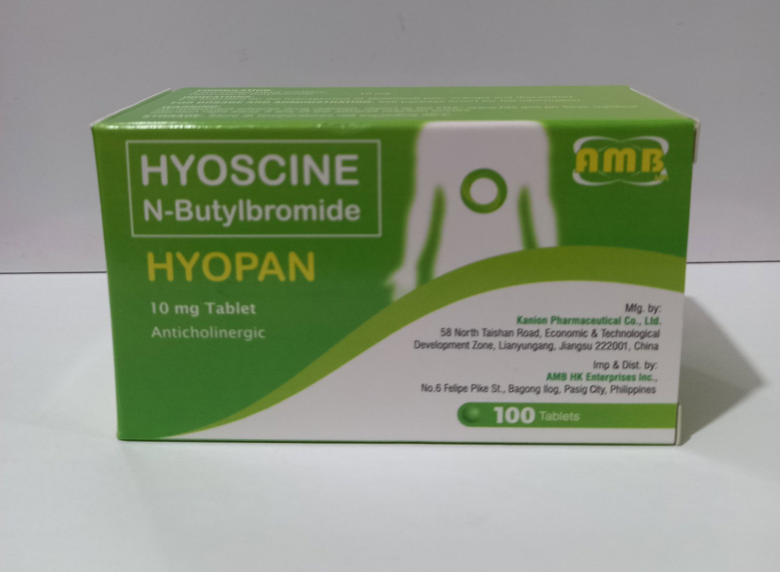 HYOPAN Hyoscine N-Butylbromide 10mg - 10 Tabs price in the Philippines ...