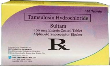 SULTAM Tamsulosin Hydrochloride 400mcg Enteric-Coated Tablet 100's ...
