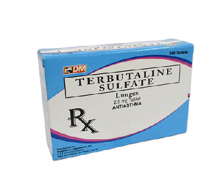 LUNGEX Terbutaline Sulfate 2.5mg Tablet 100's price in the Philippines ...