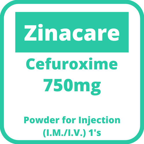 ZINACARE Cefuroxime Sodium 750mg Powder for IV/IM Injection 1's price ...