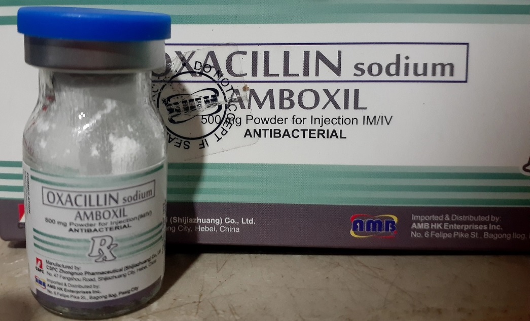 AMBOXIL Oxacillin Sodium 500mg Powder for IM/IV Injection 10's price in ...