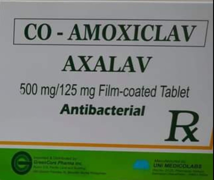 AXALAV Co-Amoxiclav 500mg / 125mg Film-Coated Tablet 6's price in the ...