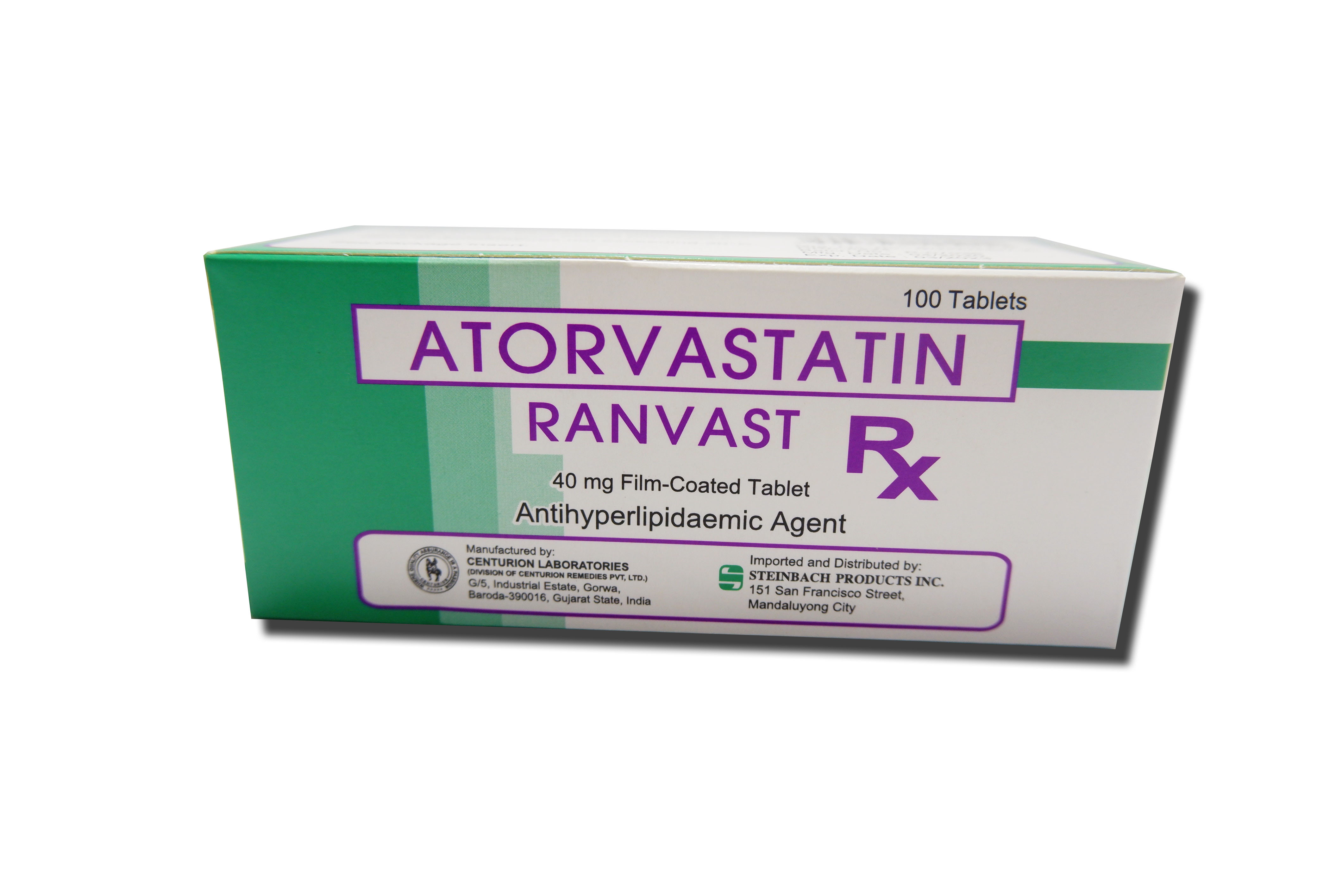 RANVAST Atorvastatin Calcium 40mg Film-Coated Tablet 1's price in the ...