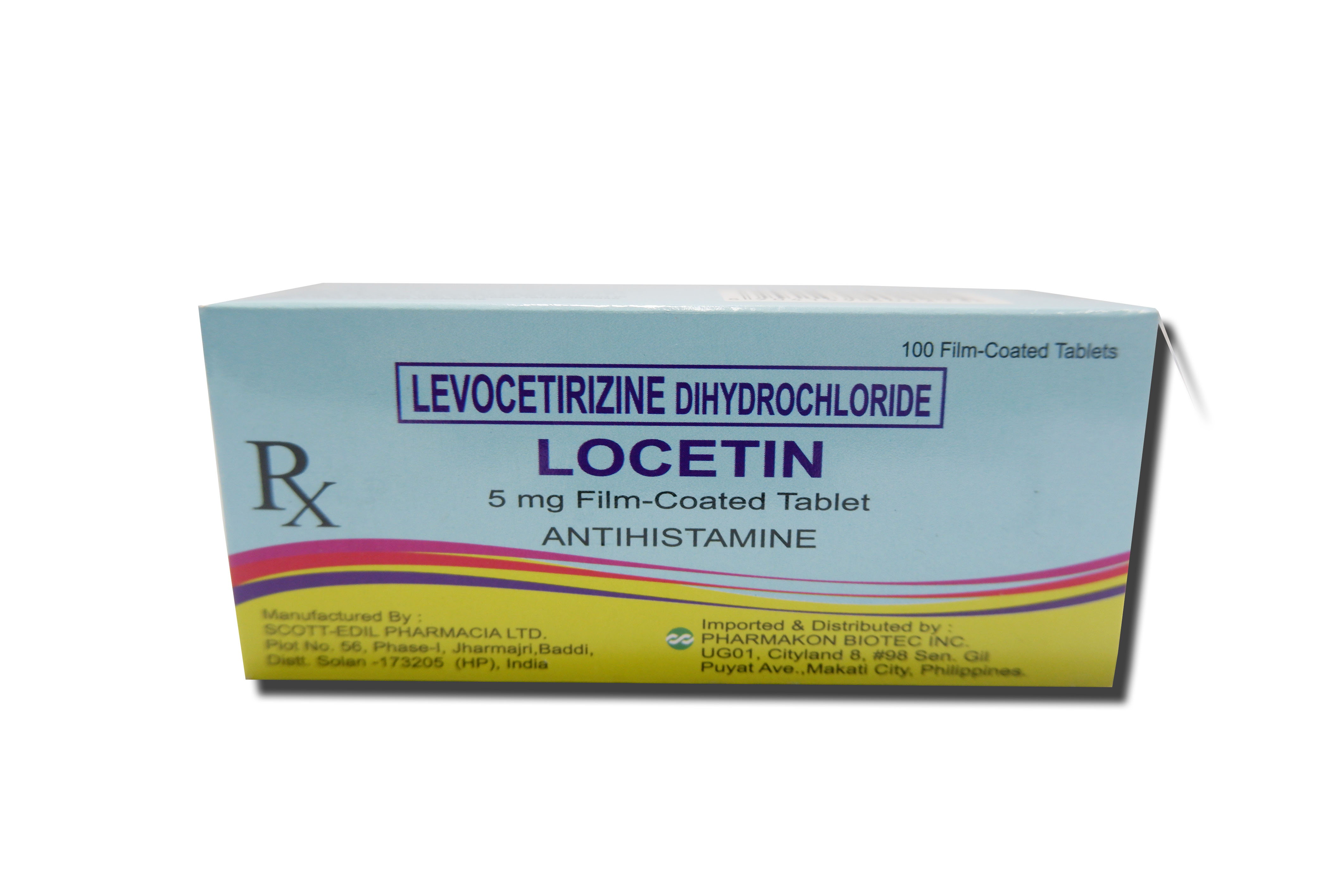 LOCETIN Levocetirizine Dihydrochloride 5mg Film-Coated Tablet 1's price ...