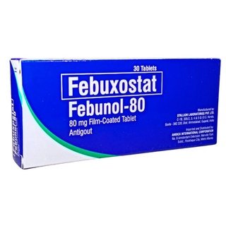 FEBUNOL-80 Febuxostat 80mg Film-Coated Tablet 30's price in the ...