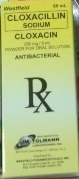 CLOXACIN Cloxacillin Sodium 250mg / 5mL Power for Oral Solution 60mL ...