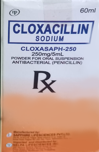 CLOXASAPH-250 Cloxacillin Sodium 250mg / 5mL Powder for Oral Suspension ...
