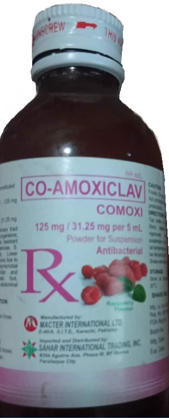 COMOXI Co-Amoxiclav 125mg / 31.25mg per 5mL Powder for Suspension 60mL price in the Philippines ...