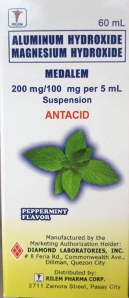MEDALEM Aluminum Hydroxide / Magnesium Hydroxide 200mg / 100mg per 5mL ...