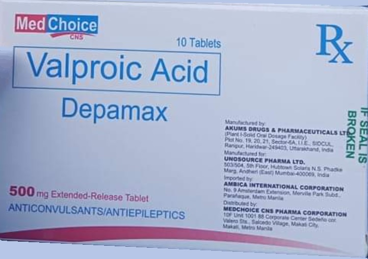 DEPAMAX Valproic Acid 500mg Extended-Release Tablet 10's price in the ...