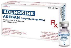 ADESAN Adenosine 3mg / mL (6mg / 2mL) Solution for IV Infusion 2mL 6's ...