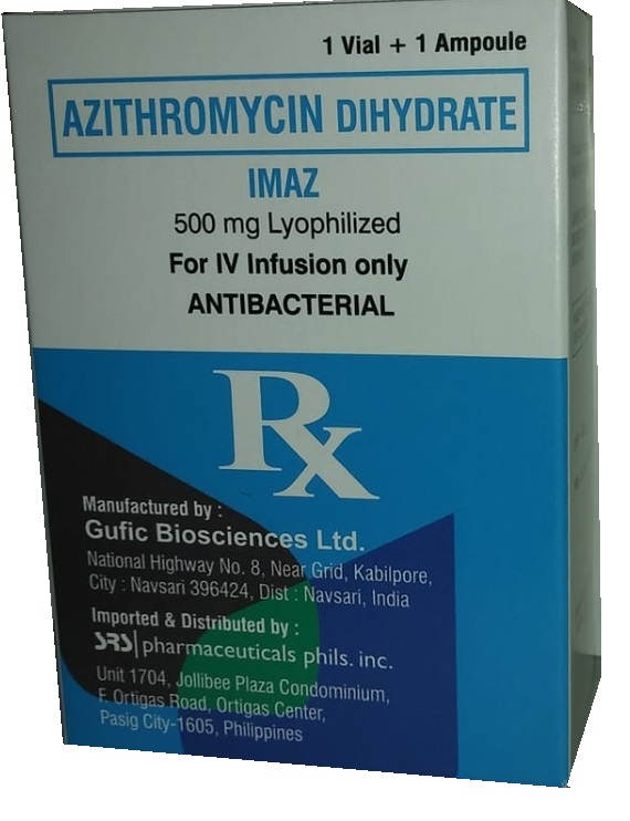 IMAZ Azithromycin Dihydrate 500mg Lyophilized Powder for IV Injection 1 ...