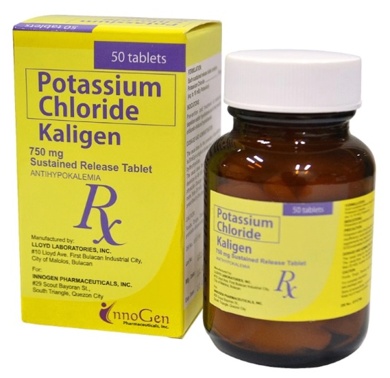KALIGEN Potassium Chloride 750mg Sustained Release Tablet 50's price in ...