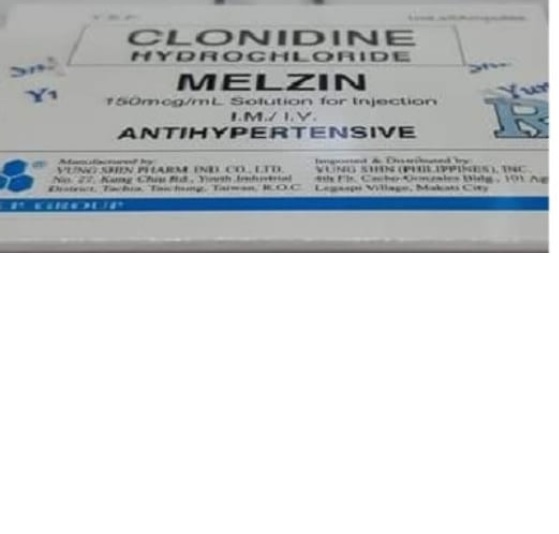 MELZIN Clonidine Hydrochloride 150mcg / mL Solution for IM/IV Injection ...