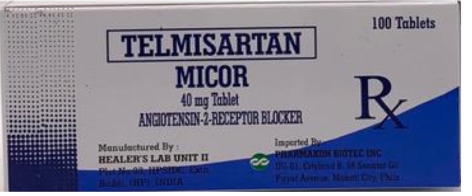 MICOR Telmisartan 40mg Tablet 100's price in the Philippines | MedsGo ...