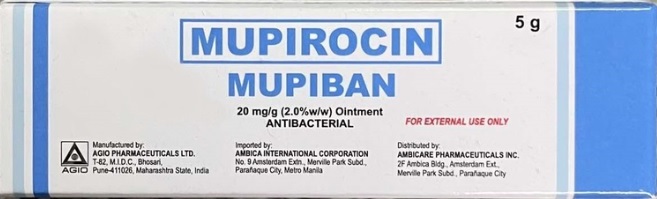 MUPIBAN Mupirocin 20mg / g (2.0%) Ointment 5g price in the Philippines ...